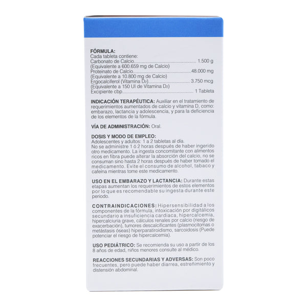 Calcio caltron 600 mas d 60 tab salud natural - Súper Naturista