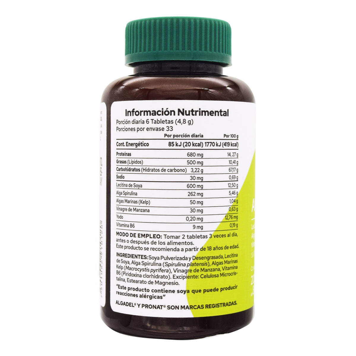 Algadel todo en uno 200 cap pronat - Súper Naturista