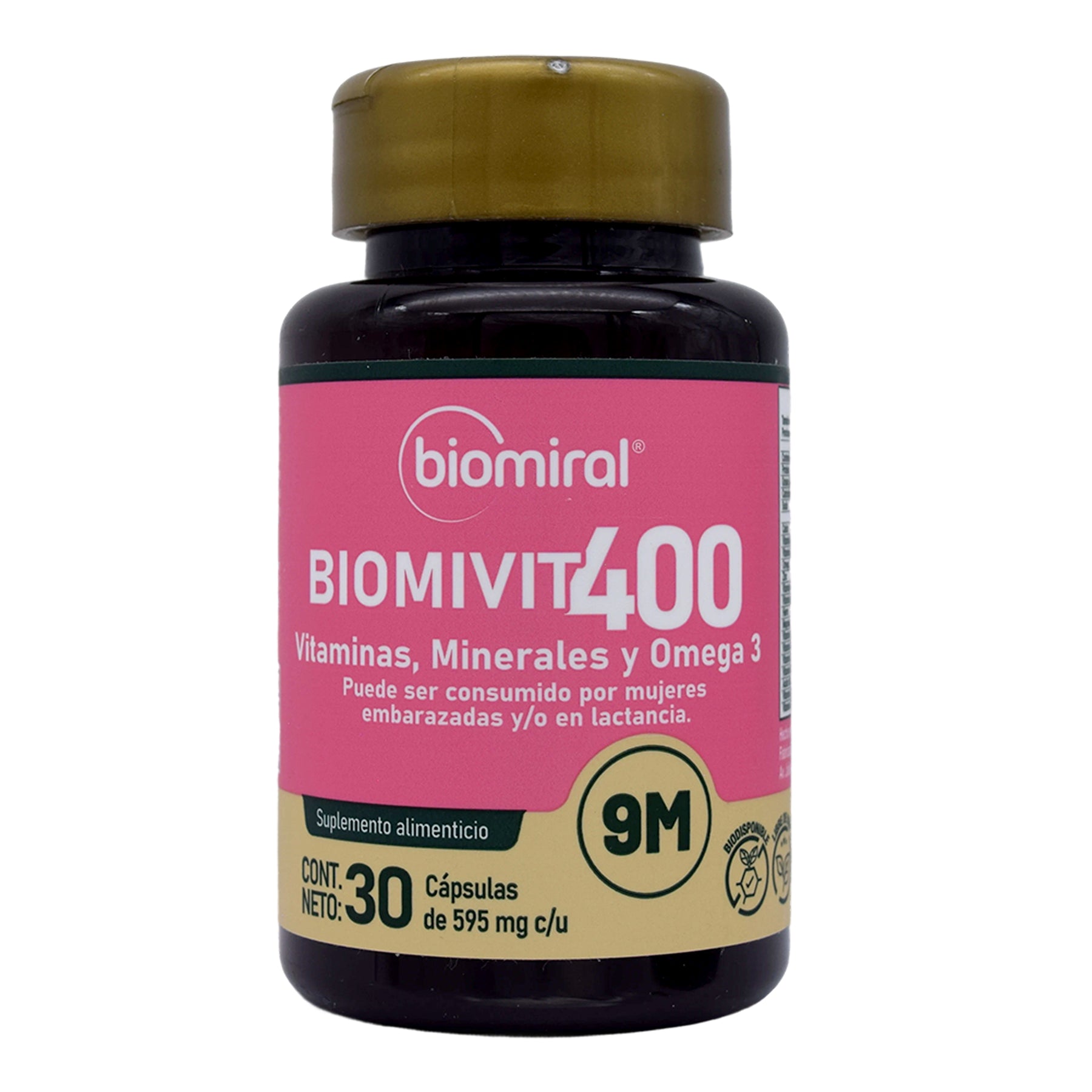 Biomivit 400 30 cap biomiral - Super Naturista