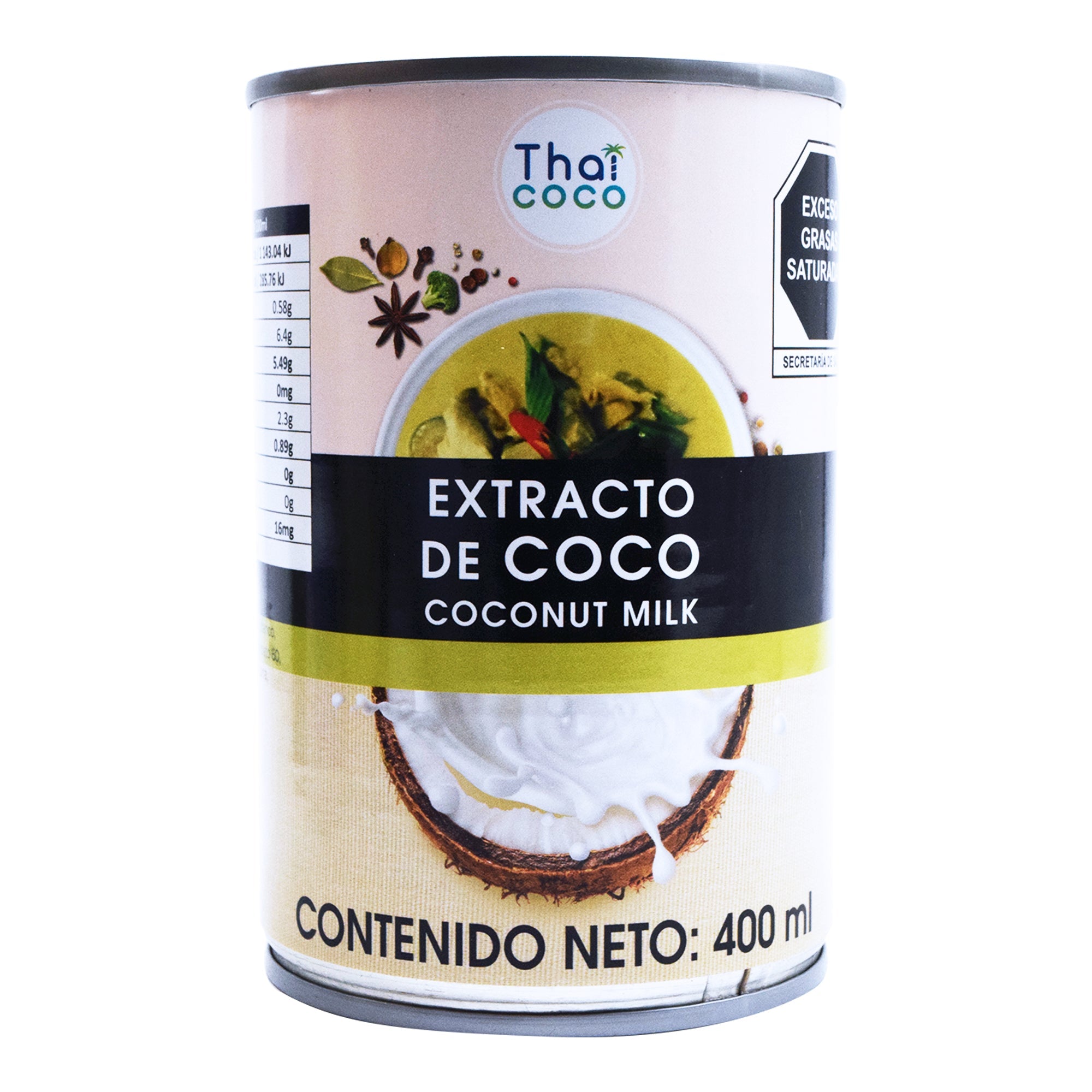 Extracto de coco 400 ml thai coco - Súper Naturista