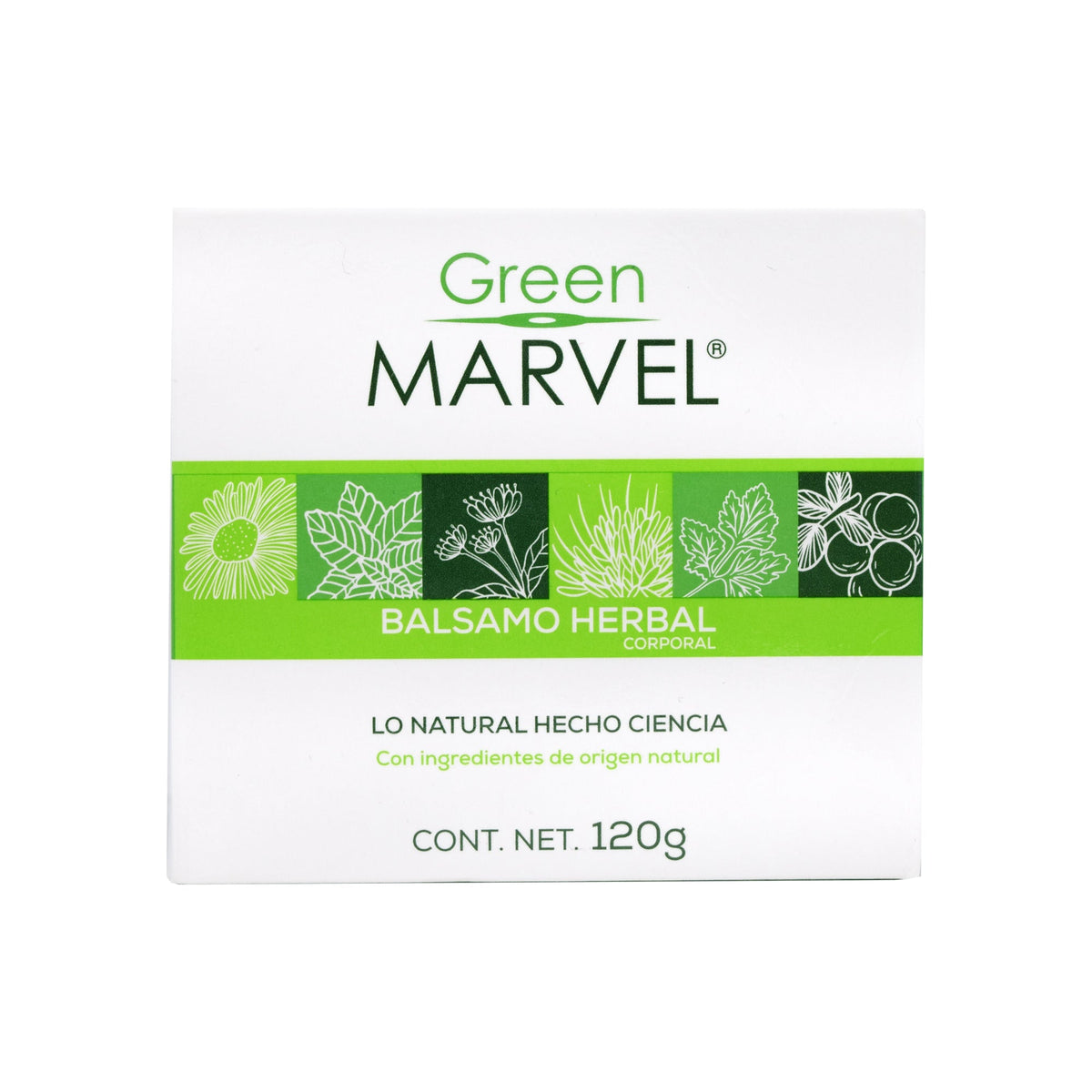 Balsamo Herbal Corporal Green Marvel 120 G GREEN MARVEL | Súper Naturista