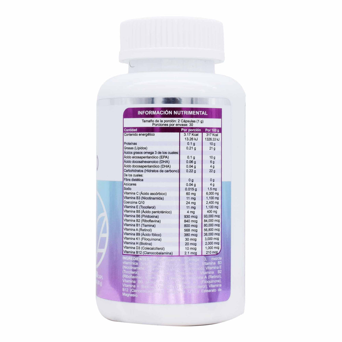 Multivitaminico mujer 50 mas 60 cap vitamin center - Super Naturista