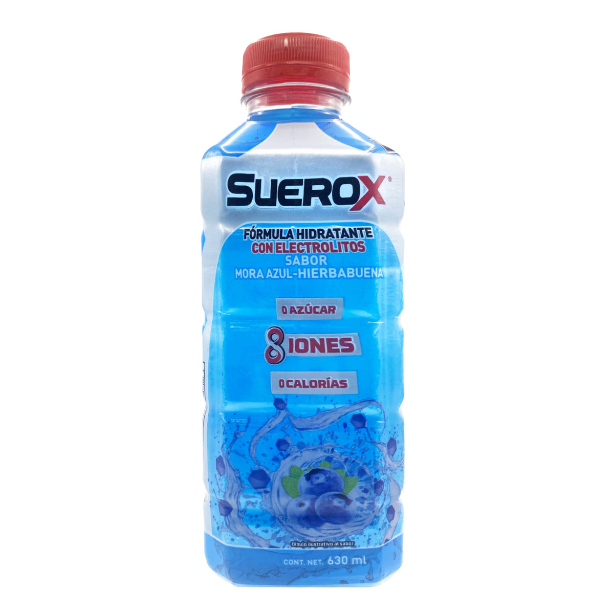 Suerox mora azul hierbabuena 630 ml suerox - Super Naturista