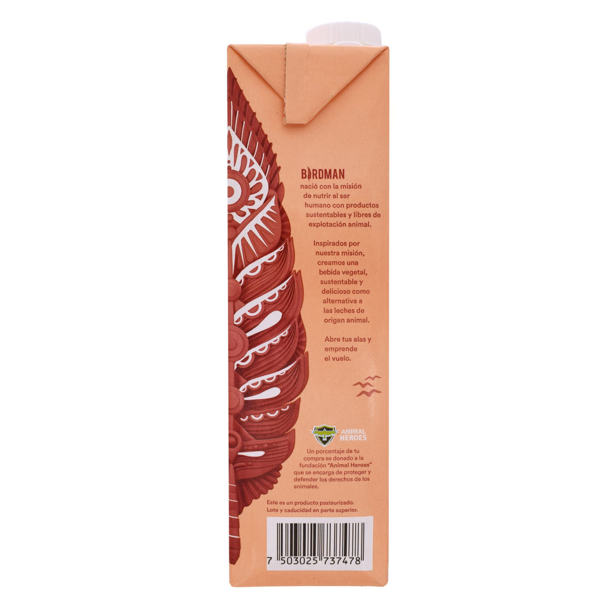 Bebida vegetal almendra vainilla 946 ml birdman - Súper Naturista