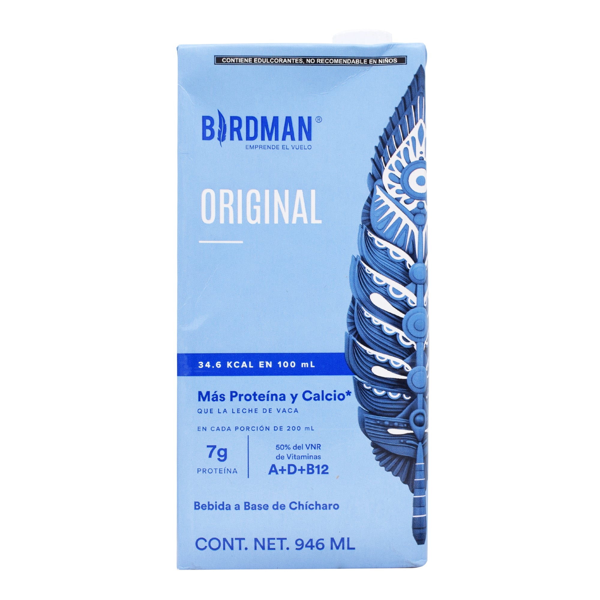 Bebida vegetal entera 946 ml birdman - Súper Naturista