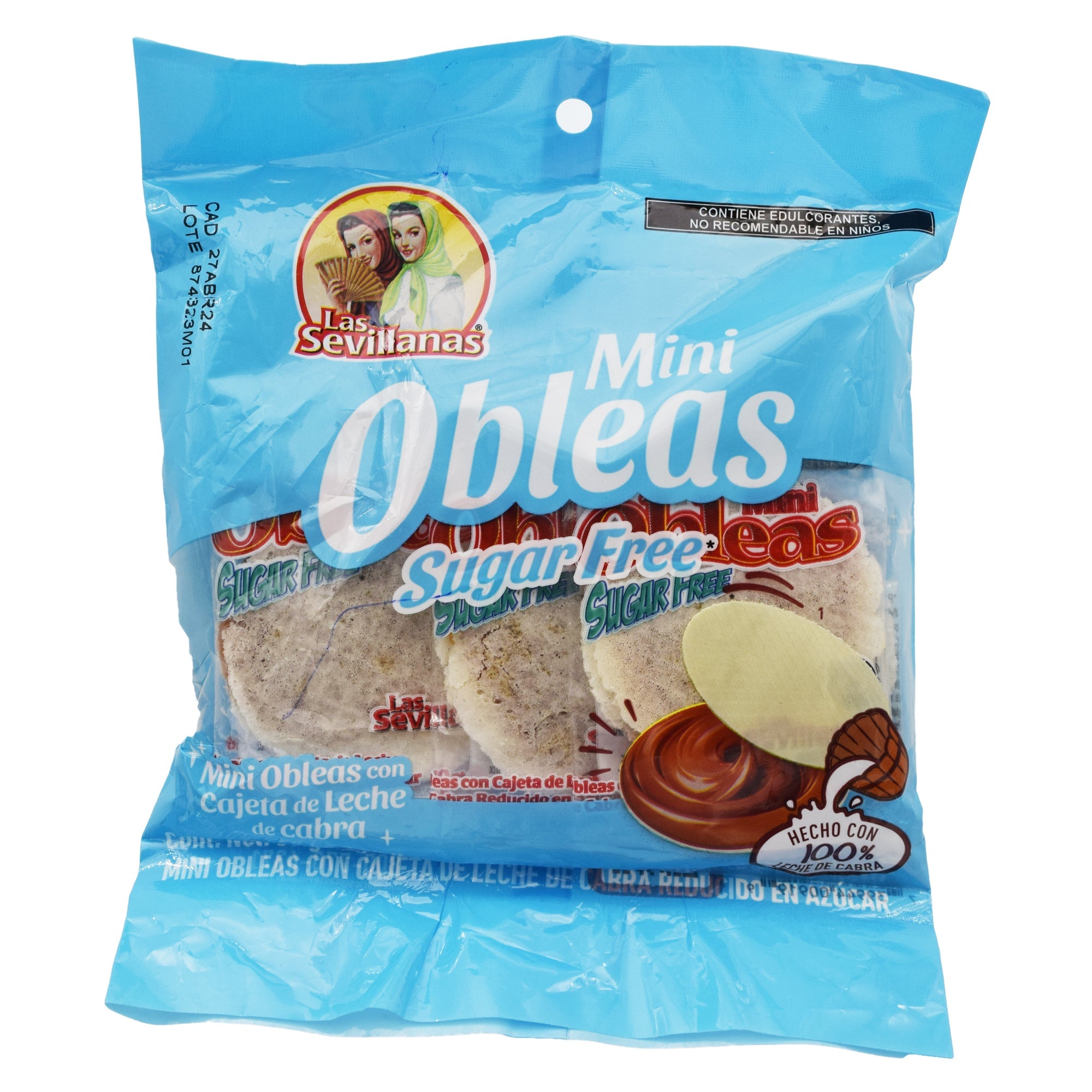 Mini obleas sugar free 60 g las sevillanas - Súper Naturista