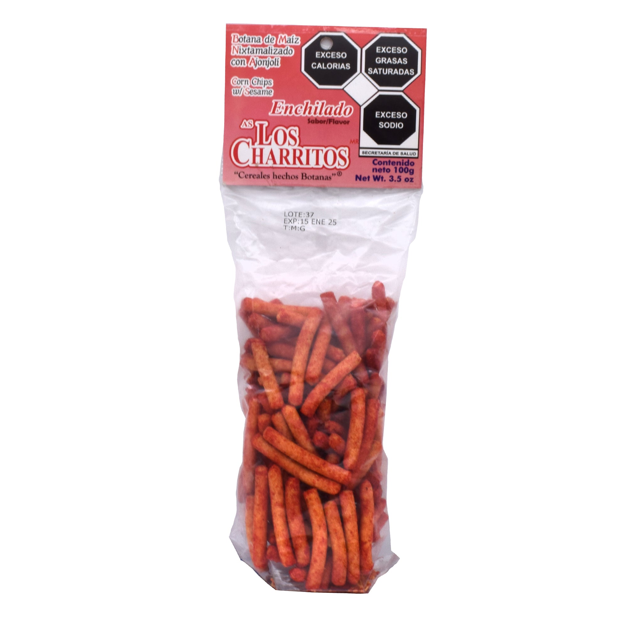 Churritos de maiz chile 100 g los charritos - Super Naturista