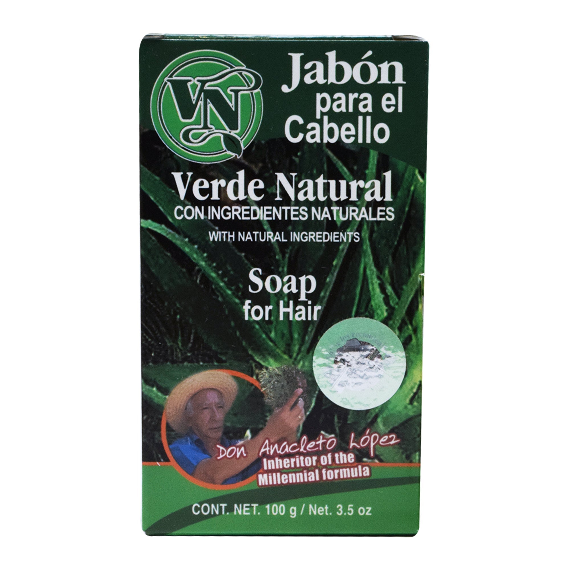 Jabon verde natural 100 g verde natural - Súper Naturista
