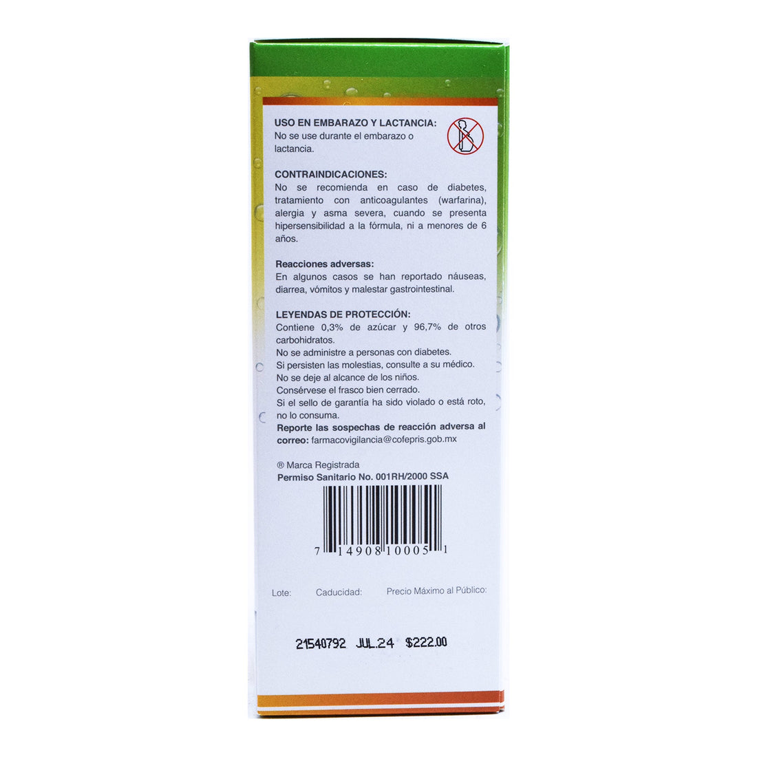 Jarabe eucalin miel 240 ml salud natural - Súper Naturista