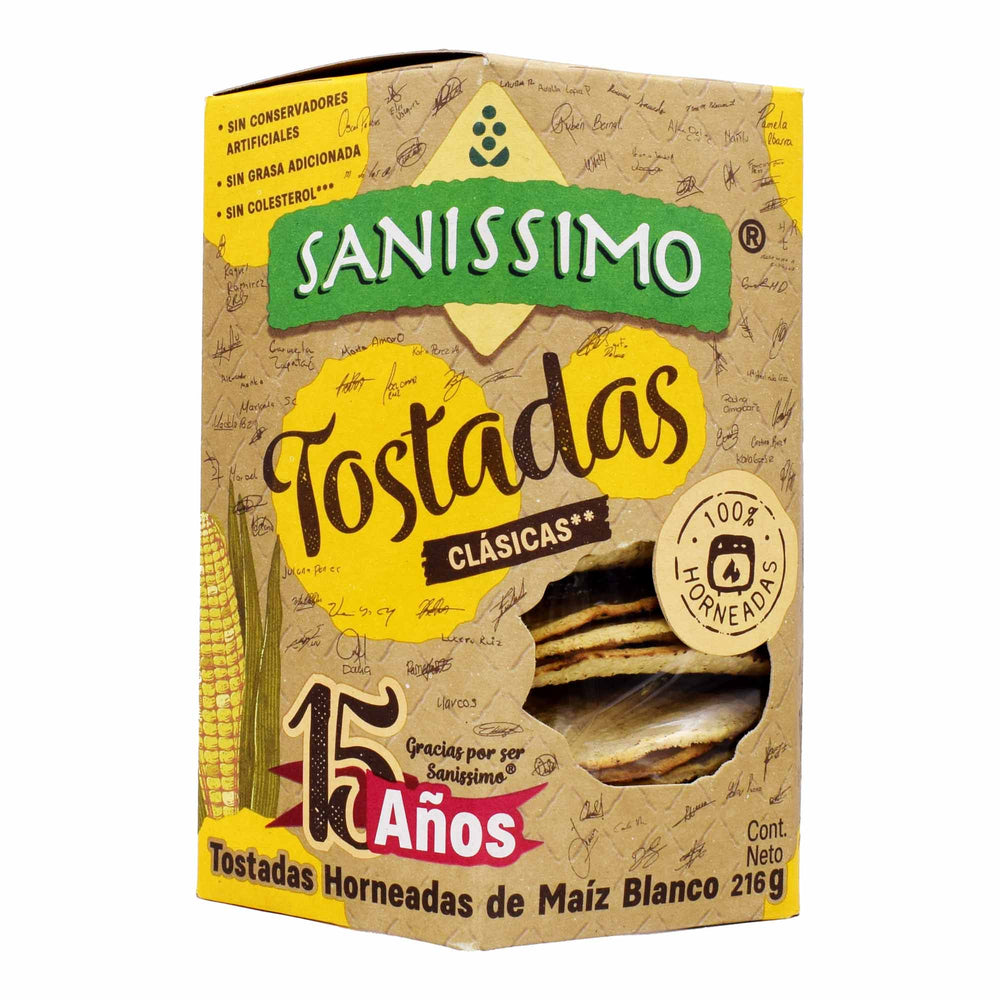 Tostada de maiz horneadas 200 g sanissimo - Súper Naturista