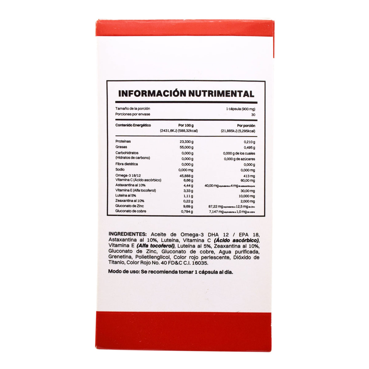 Omega 3 astaxantina 30 cap pm anahuac - Súper Naturista