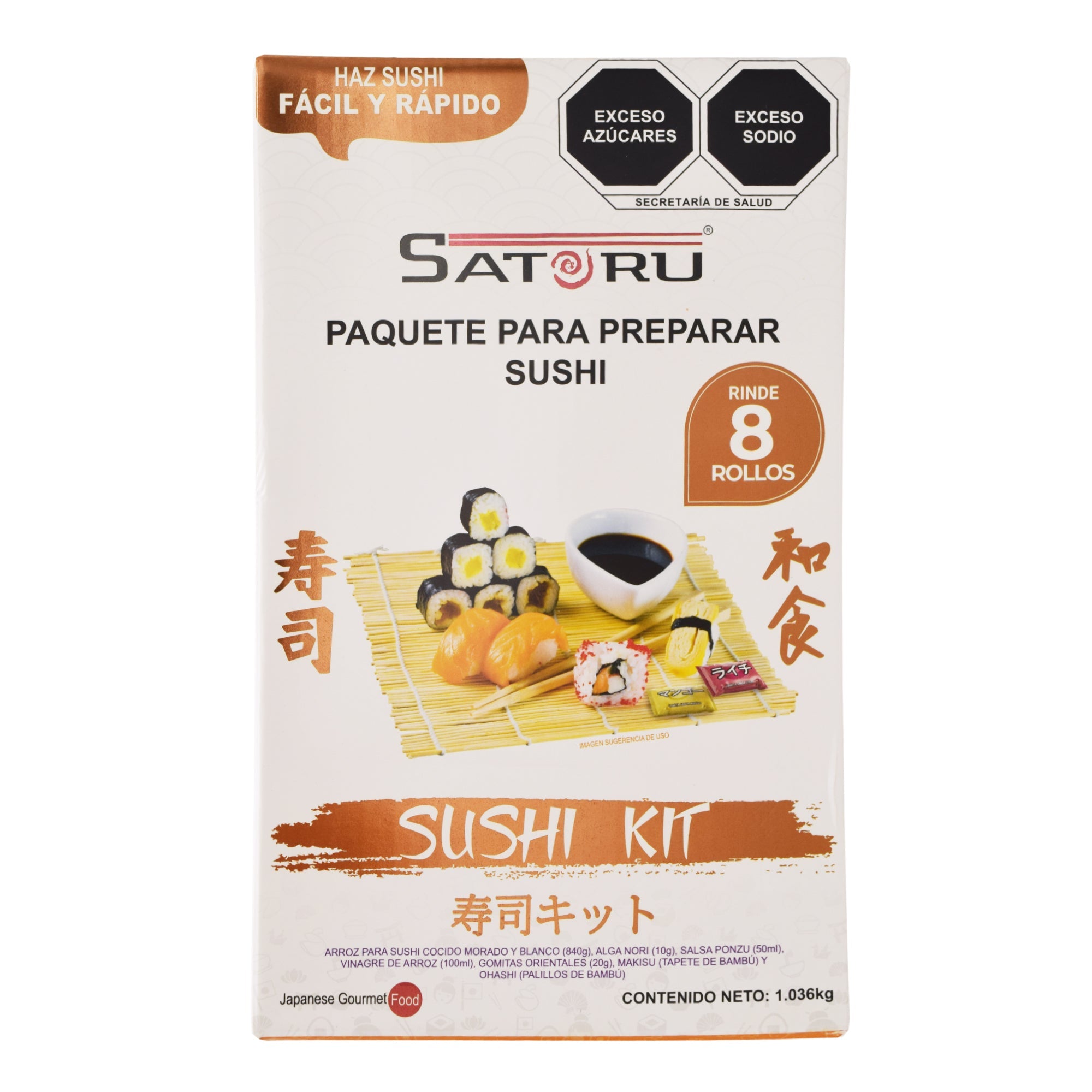Sushi kit prepara 8 rollos satoru - Súper Naturista