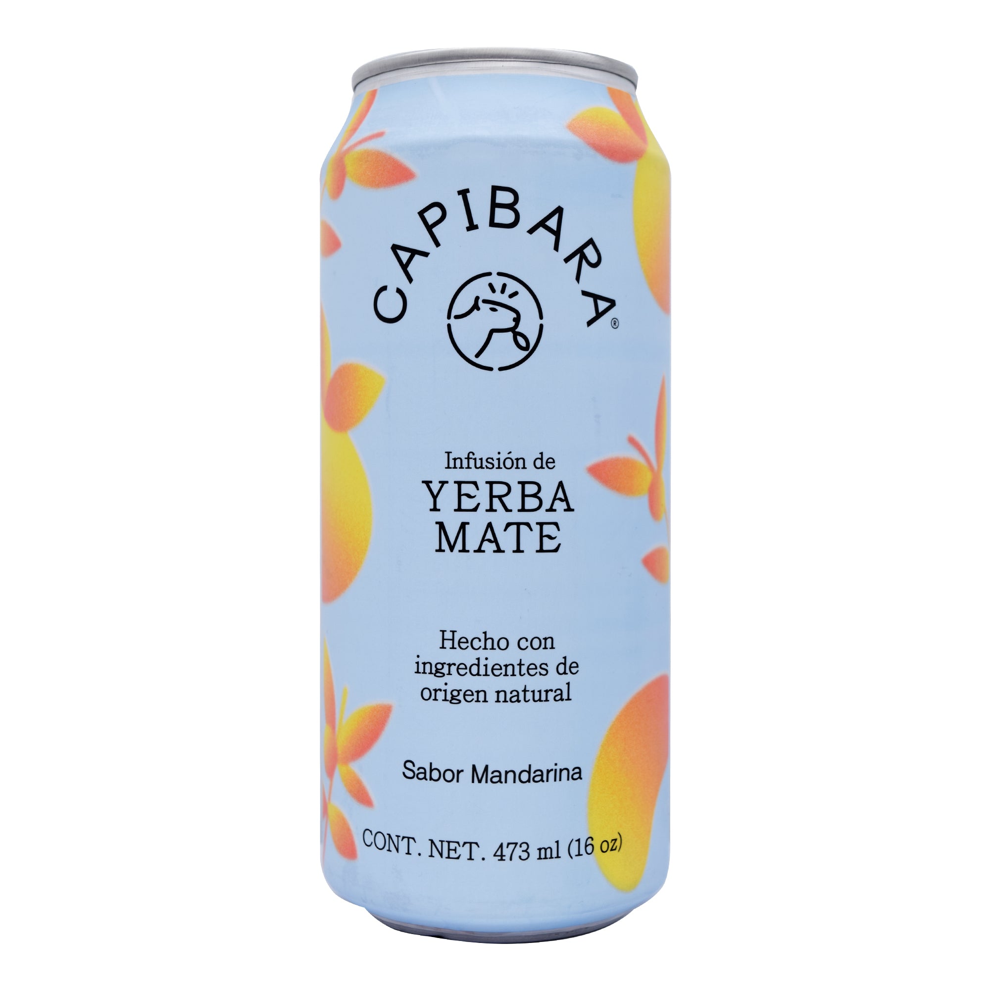 Bebida de yerba mate sab mandarina 473 ml capibara - Súper Naturista