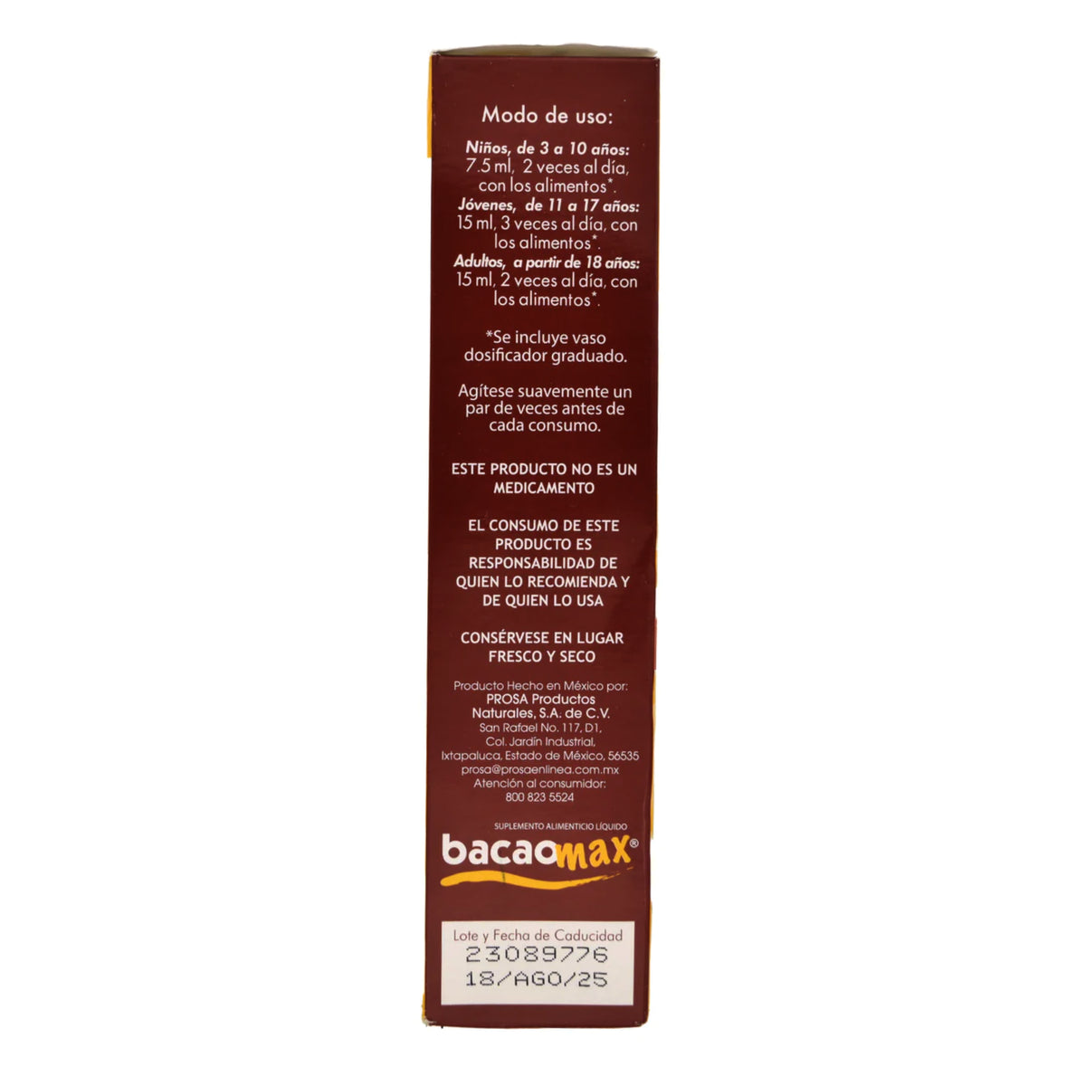Jarabe Bacaomax 340 Ml