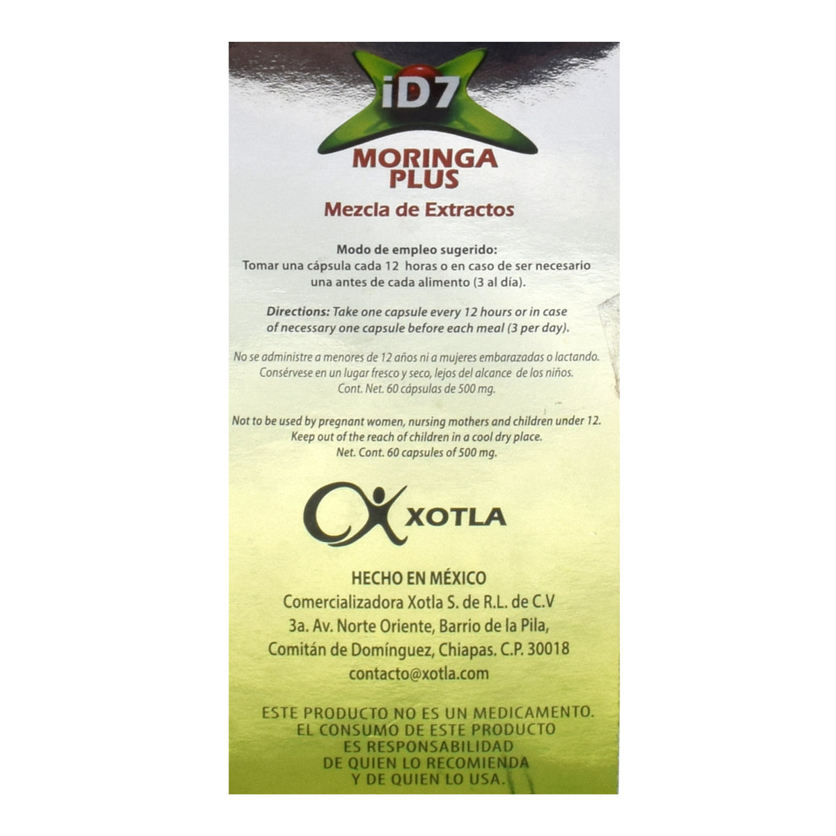 Moringa plus 60 cap xotla - Síºper Naturista