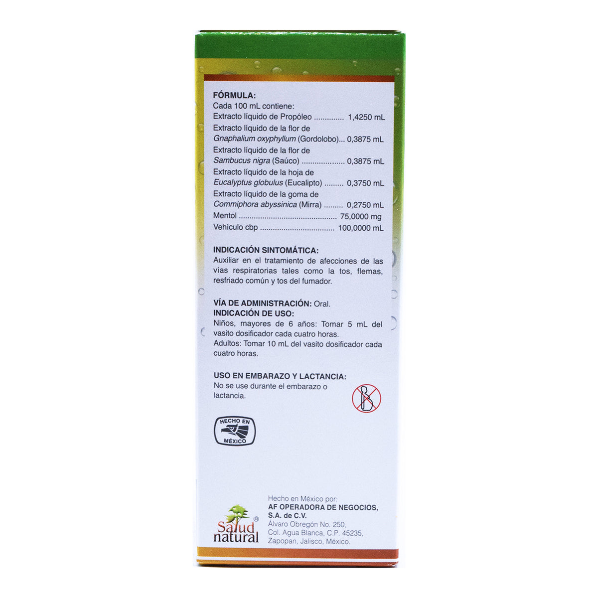 Jarabe eucalin miel 120 ml salud natural - Súper Naturista