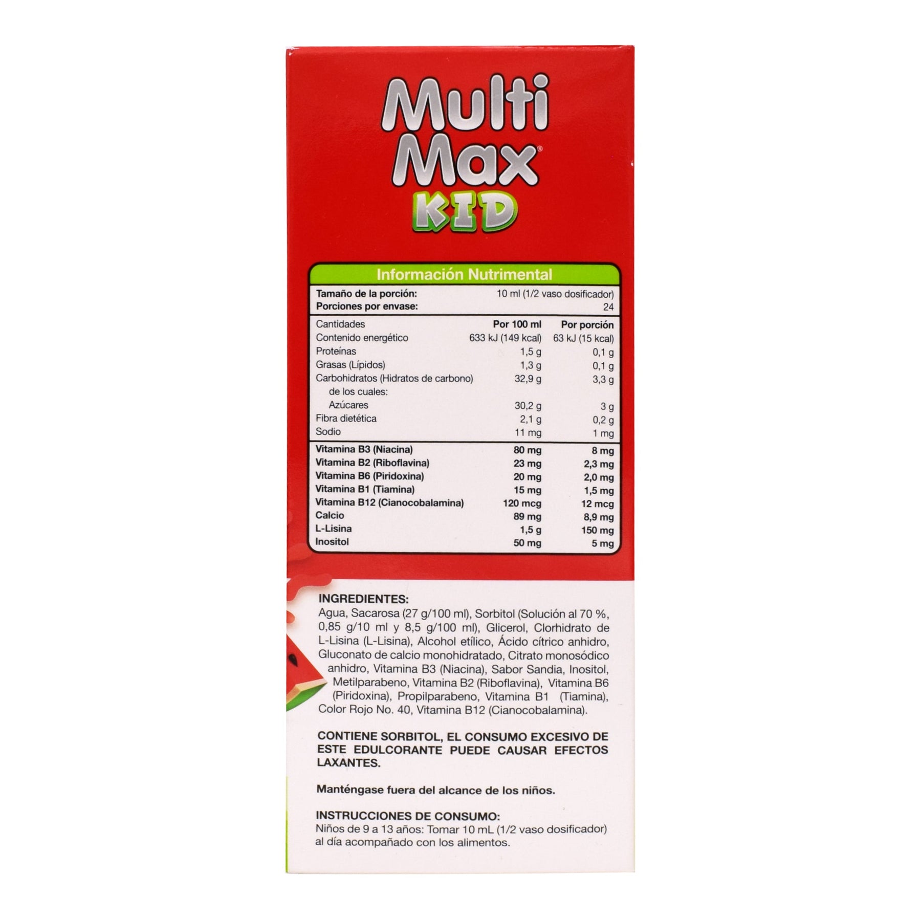 Jarabe Multimax Kid Sandia 240 Ml