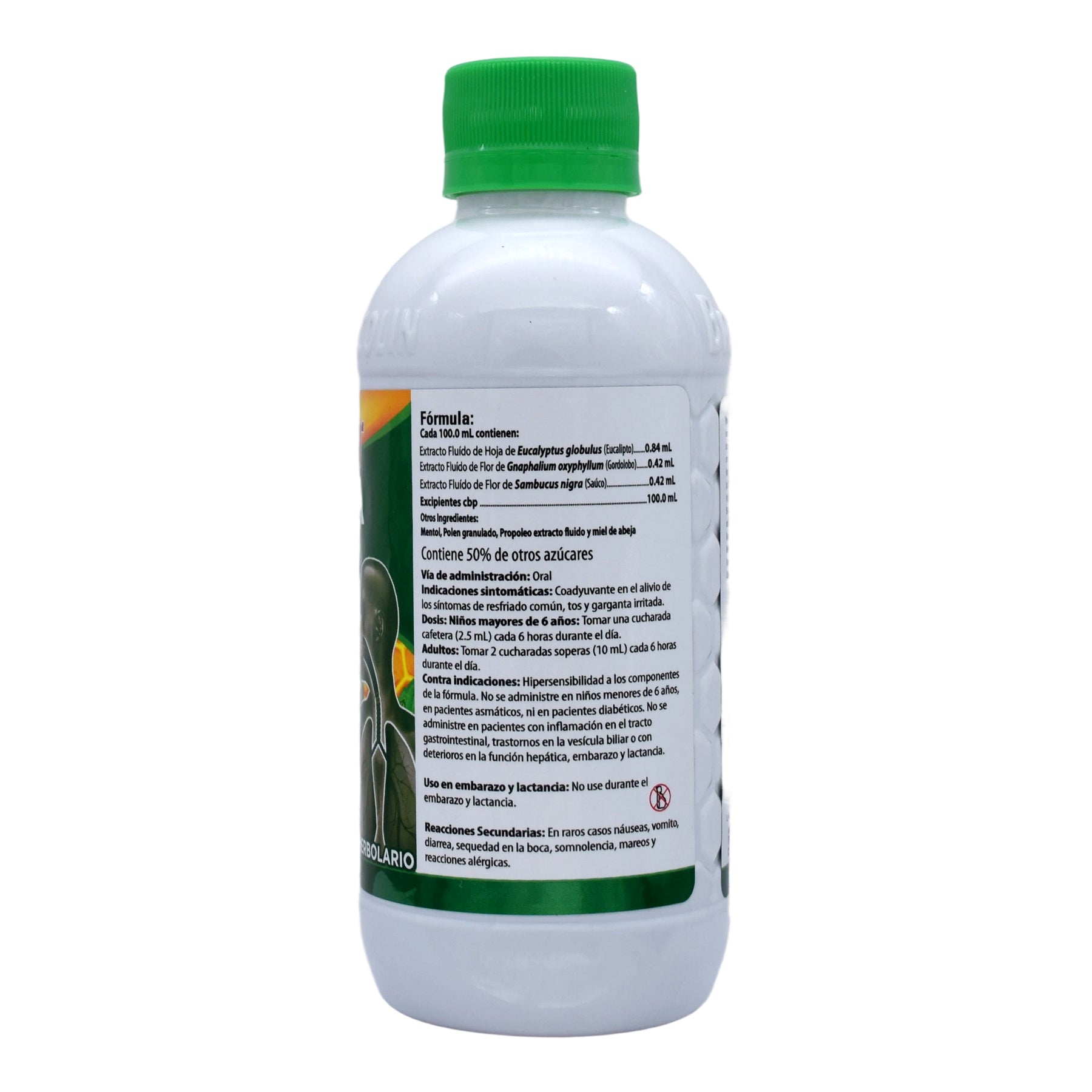 Jarabe etiqueta verde 250 ml broncolin - Súper Naturista